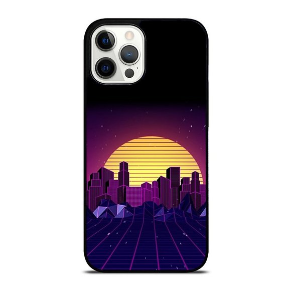 Accessories | Retro Vaporwave Colorful Futuristic 8s City Sunset Iphone ...